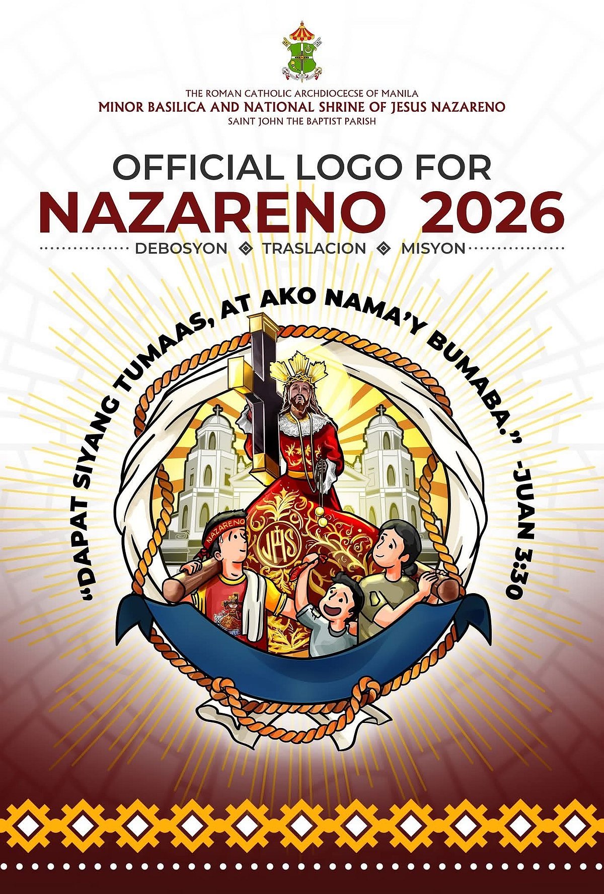 Quiapo Church unveils 2026 Nazareno Feast logo and theme