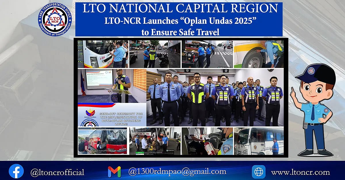 LTO-NCR launches ‘Oplan Undas 2025’ to ensure road safety