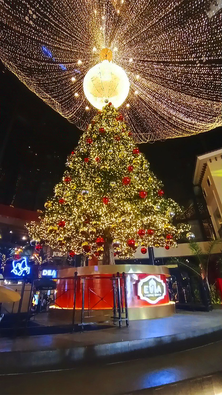 Shining, glimmering and splendid: Evia’s 45-foot tree illuminates ...