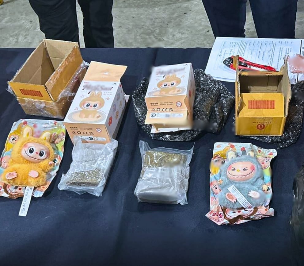 Kush found in ‘Labubu’ parcel