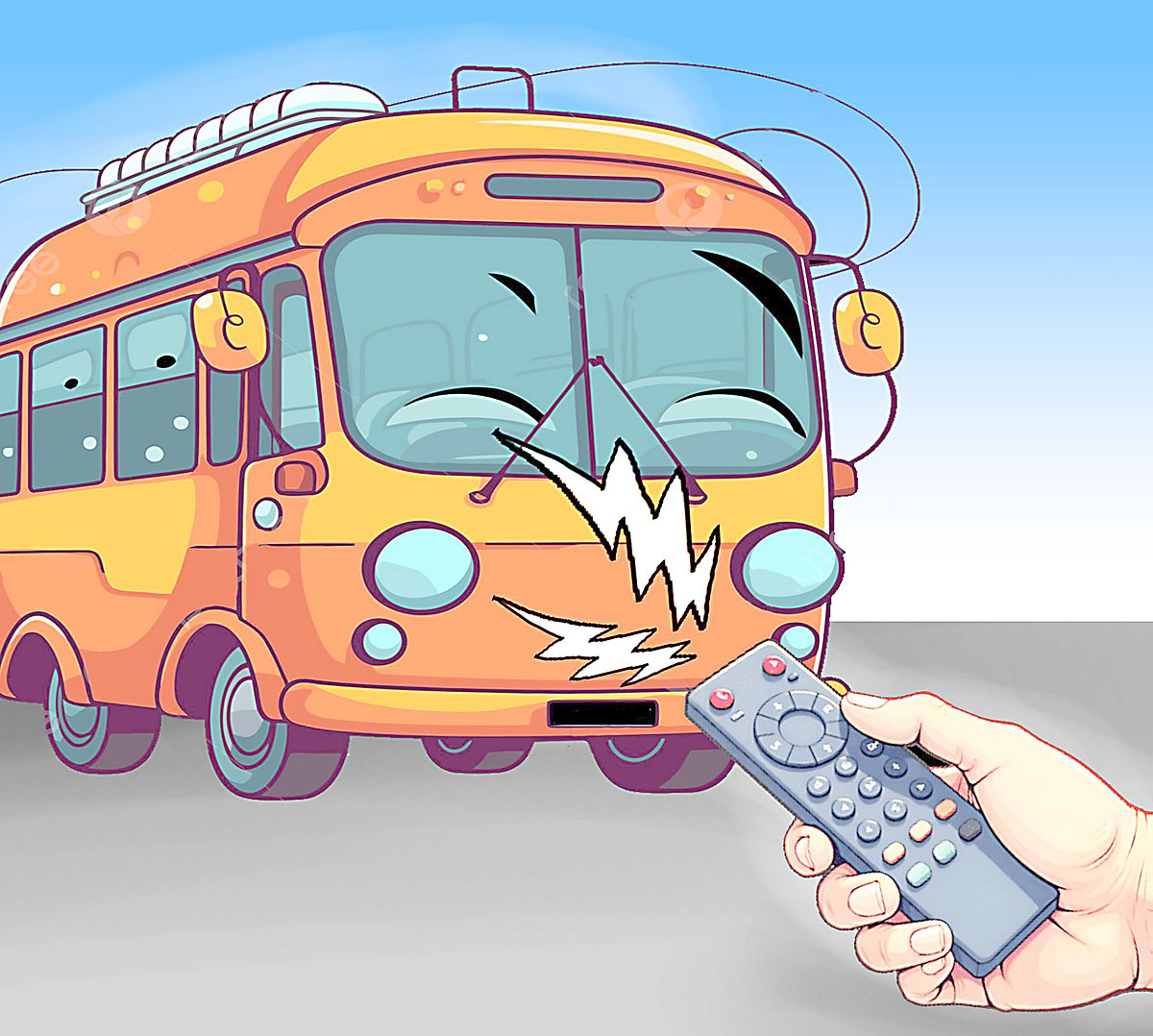 Chinese buses by remote