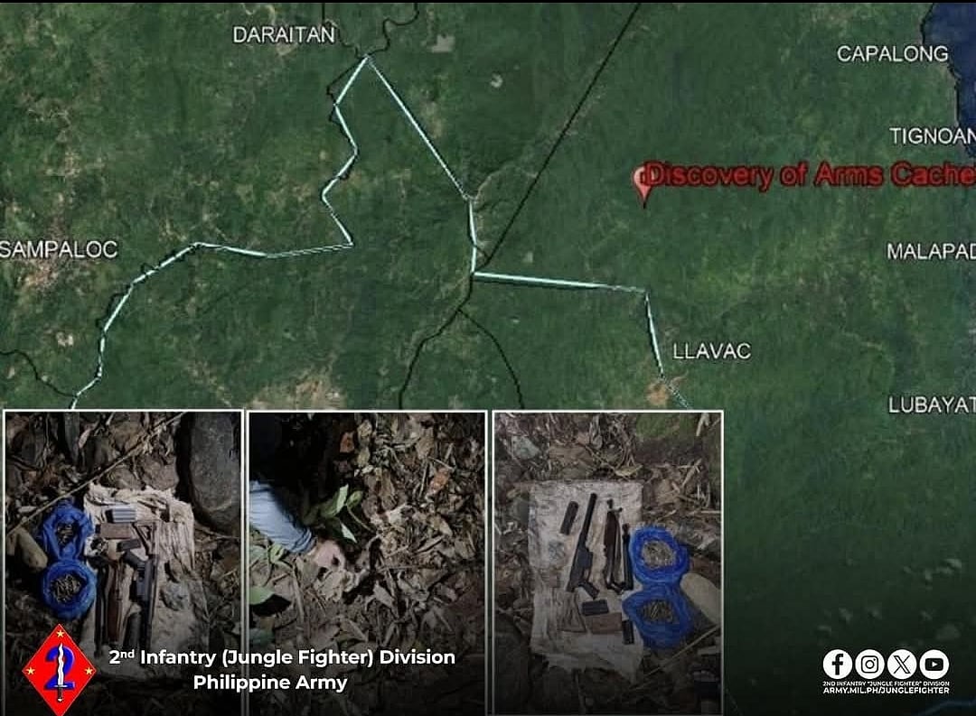 Army uncovers NPA arms cache in Quezon town