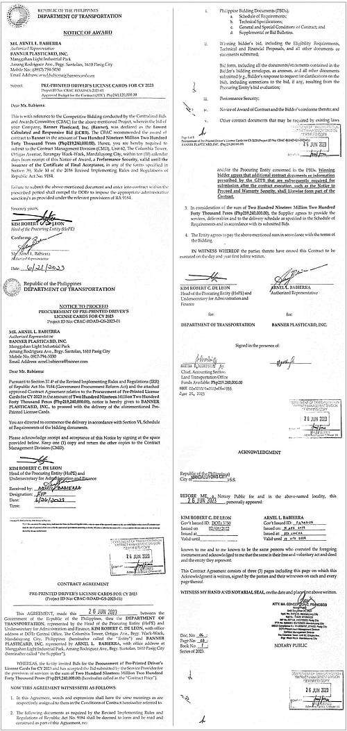 LTO Driver License Card