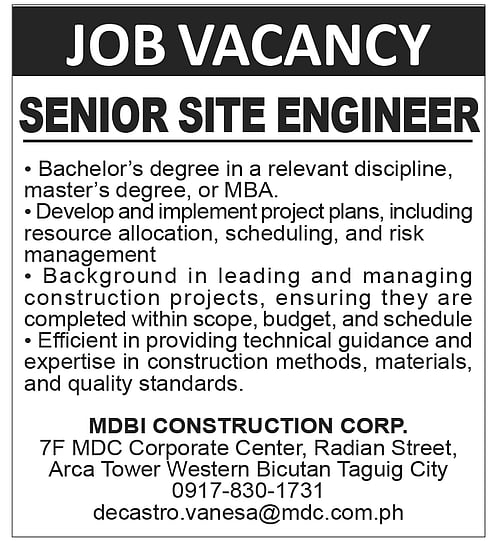 MDBI CONSTRUCTION CORP.