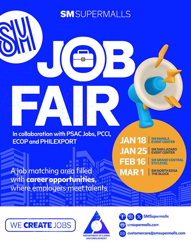 SM Supermalls job fair paves the way for 2024 career opportunities