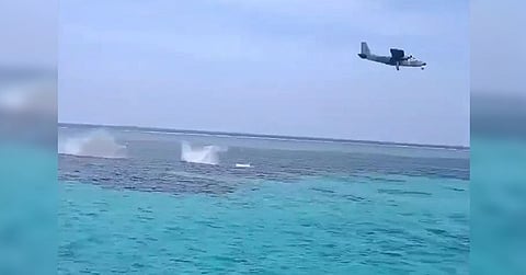 AFP conducts airdrop supply ops to BRP Sierra Madre