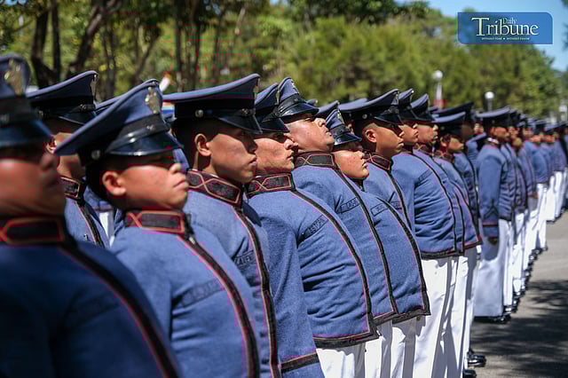 PMA cadets ready for lunch