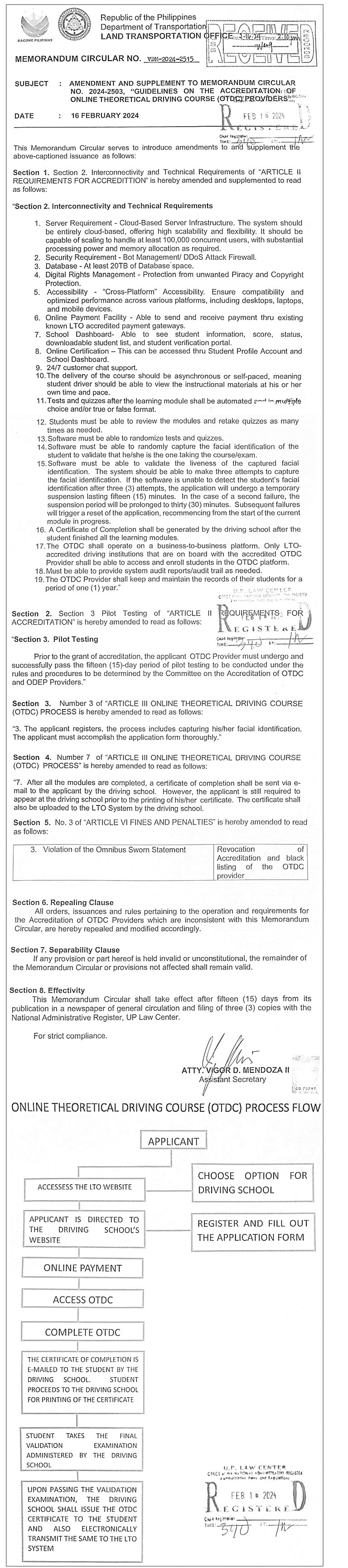 LTO Memo Circular No 2515