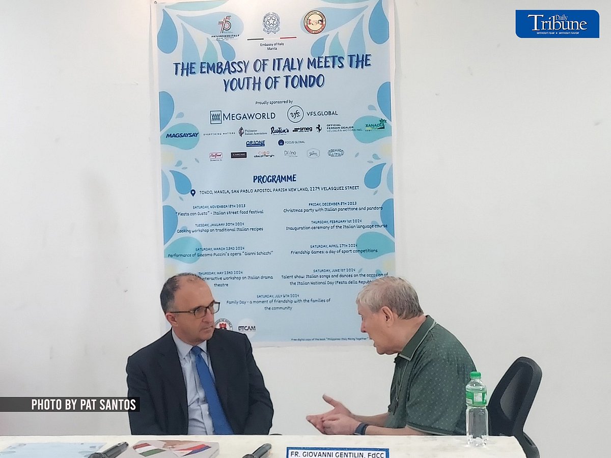 Embassy of Italy meets youth of Tondo