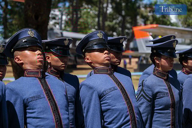 PMA cadets ready for lunch