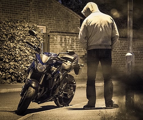 Motorcycle thief caught with CCTV help