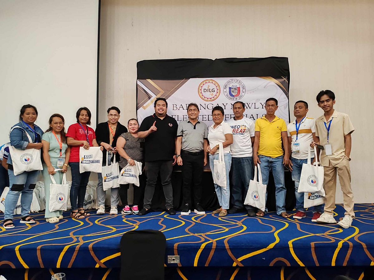 Newly-elected Baclayan barangay officials