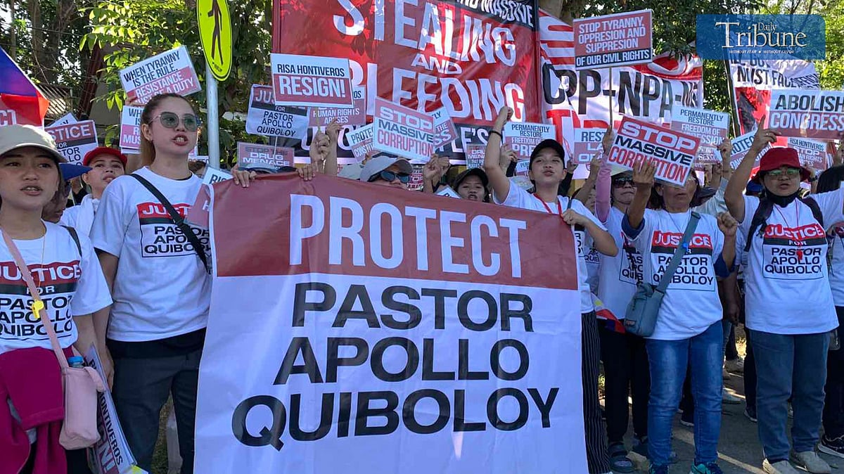 Quiboloy's supporters create noise at Senate