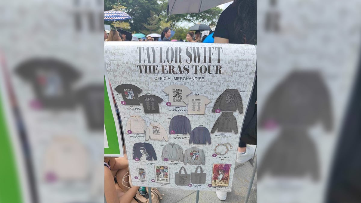 Eras Tour merch at Singapore
