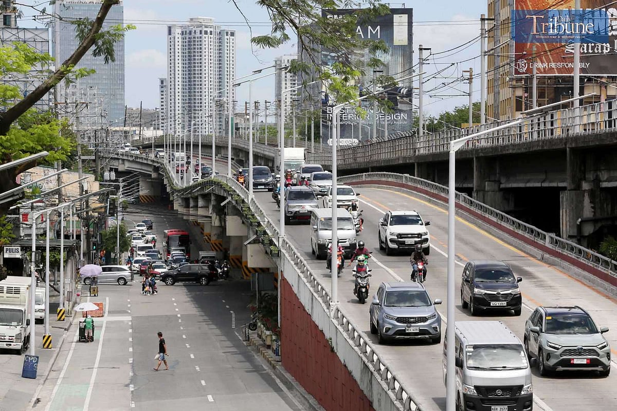 Traffic along EDSA-Kamuning area