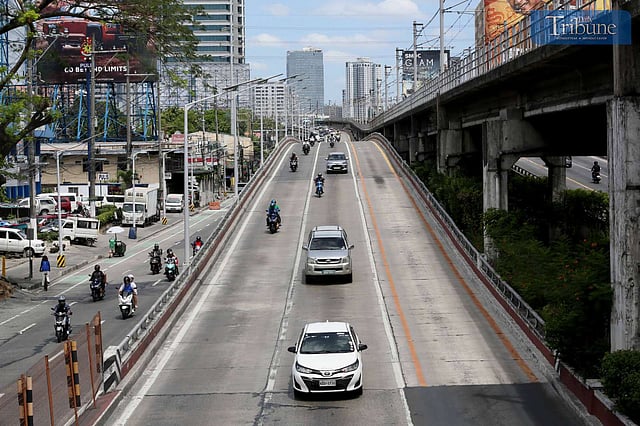 Traffic along EDSA-Kamuning area