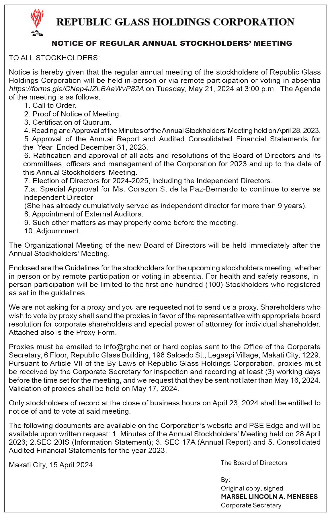 Republic Glass Holdings