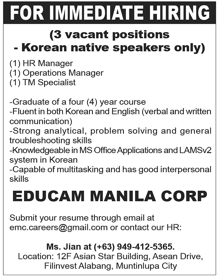 Educam Manila Corp