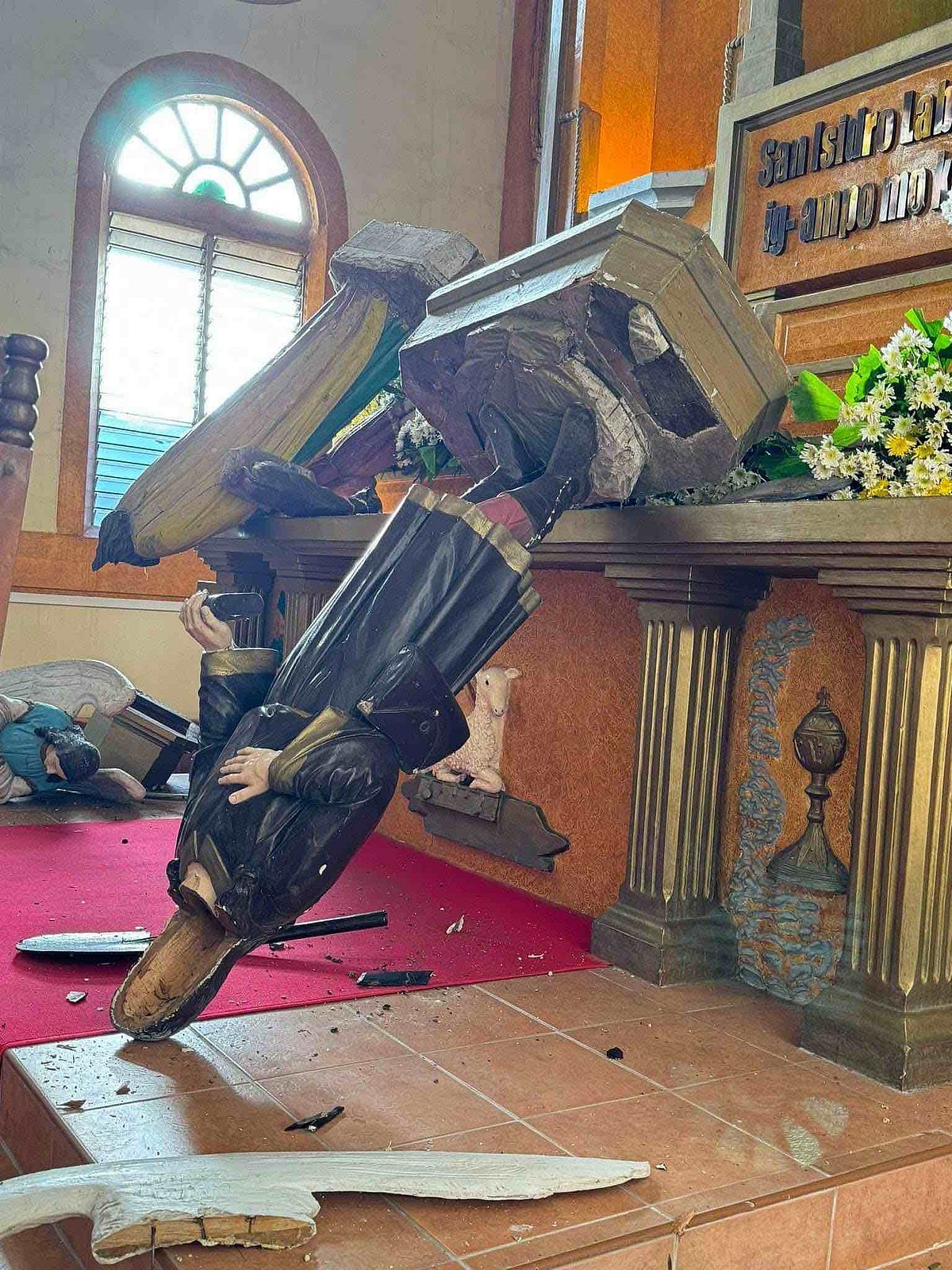 Church shutdown after desecration of religious images