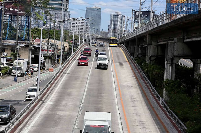 Traffic along EDSA-Kamuning area
