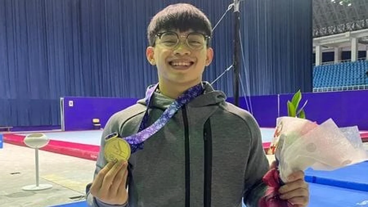 Carlos Yulo nanalo ng ginto sa Uzbekistan Carlos Yulo nanalo ng ginto sa Uzbekistan