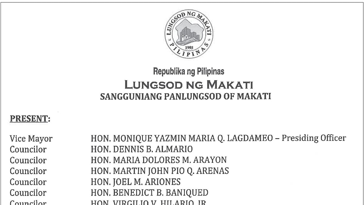 Makati City Resolution No. 2024-038