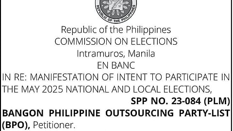Bangon Philippine Outsourcing Party-List (BPO)