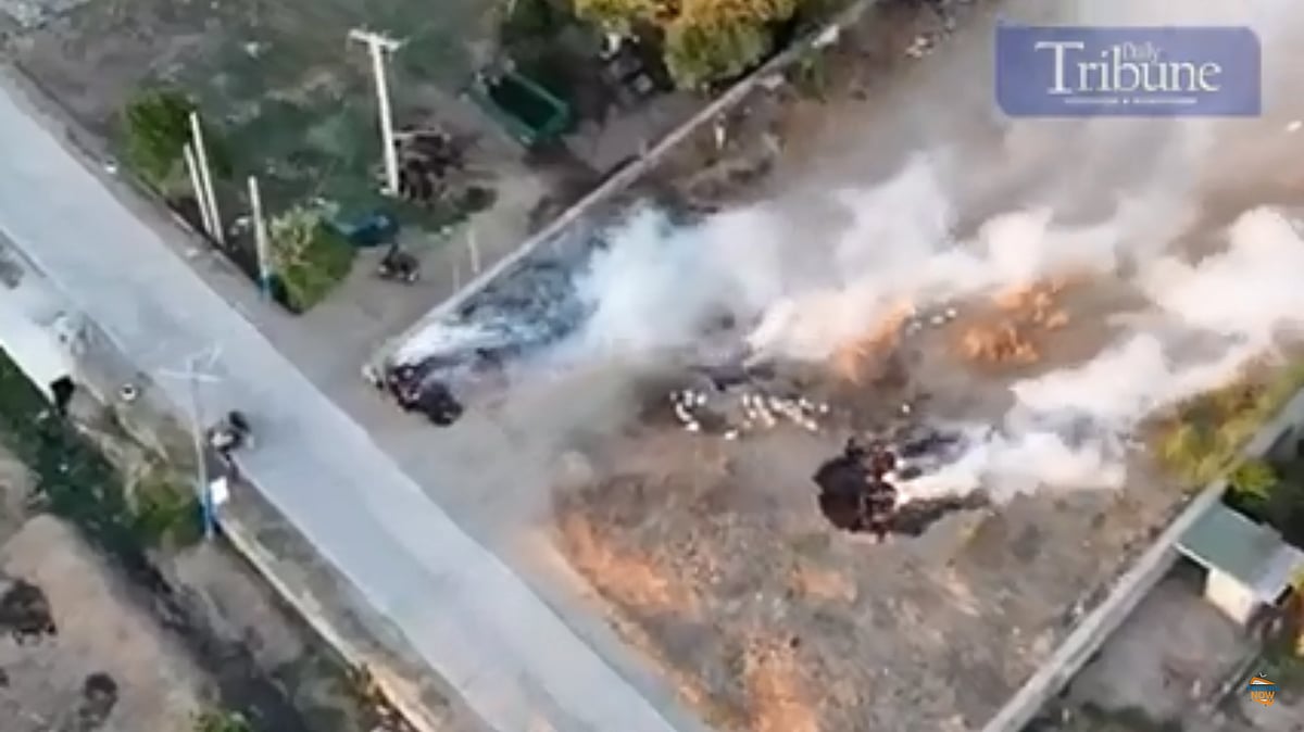 BURNING SOLID WASTES