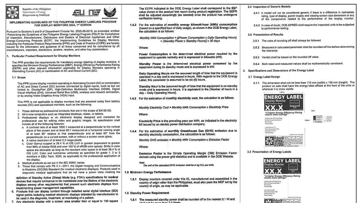 Department of Energy - Implementing Guidelines of the Philippine Energy ...