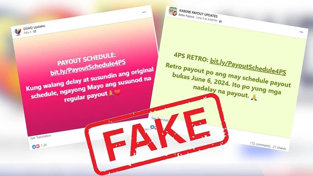 DSWD warns of fake 4Ps payout FB post
