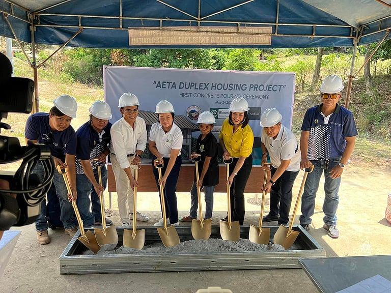 Aeta housing starts construction