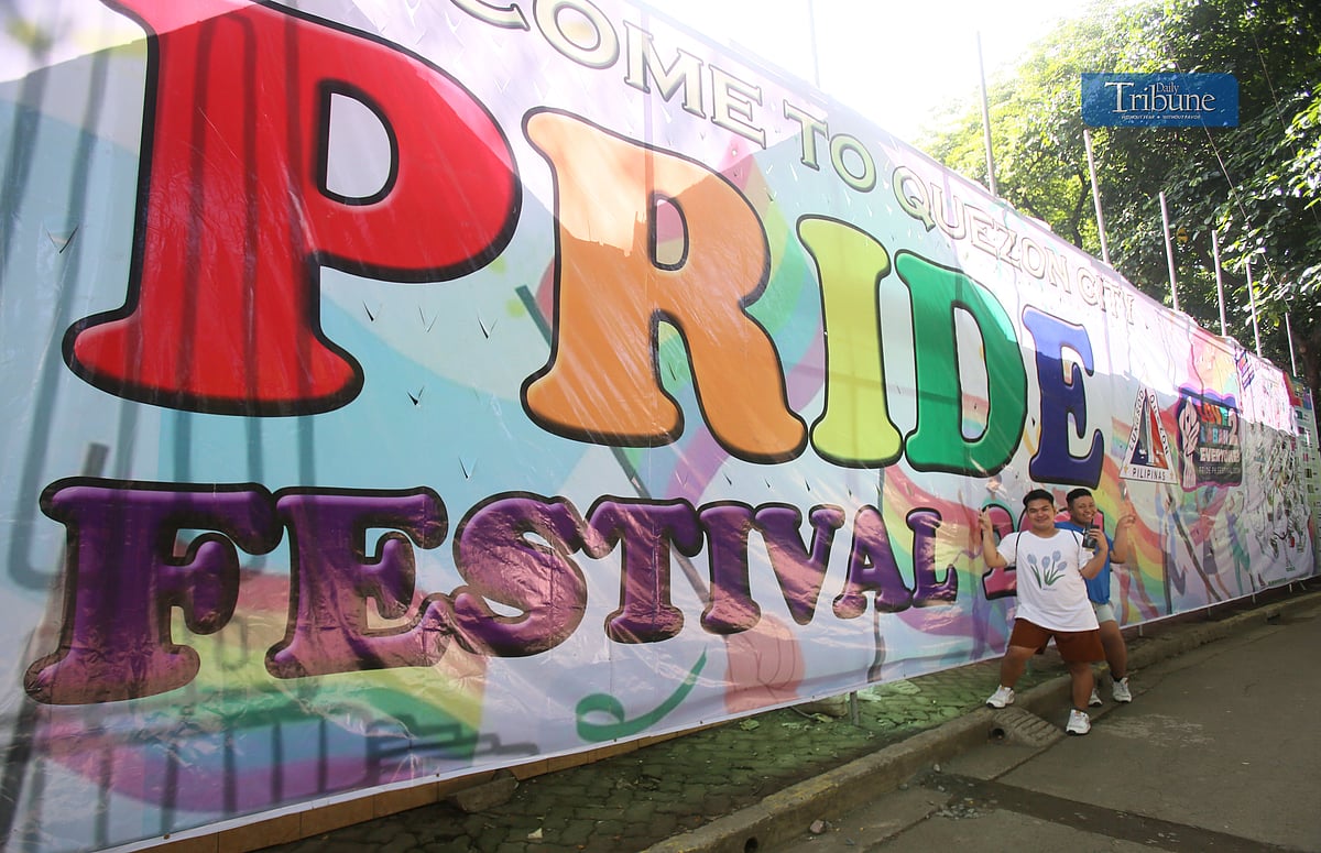 QC Pride tarp display