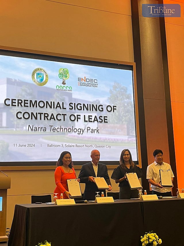 Tarlac, Narra Technology sign agreement to develop technology park
