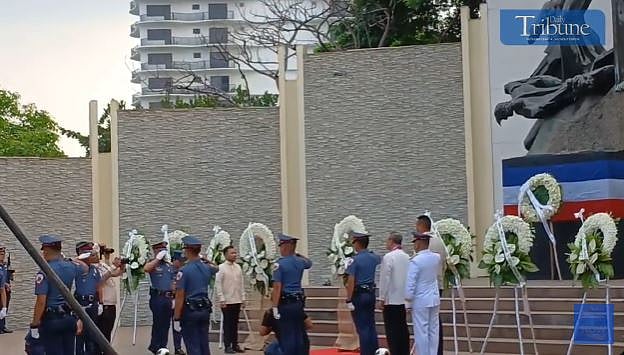 Independence day wreath-laying at Pinaglabanan Shrine