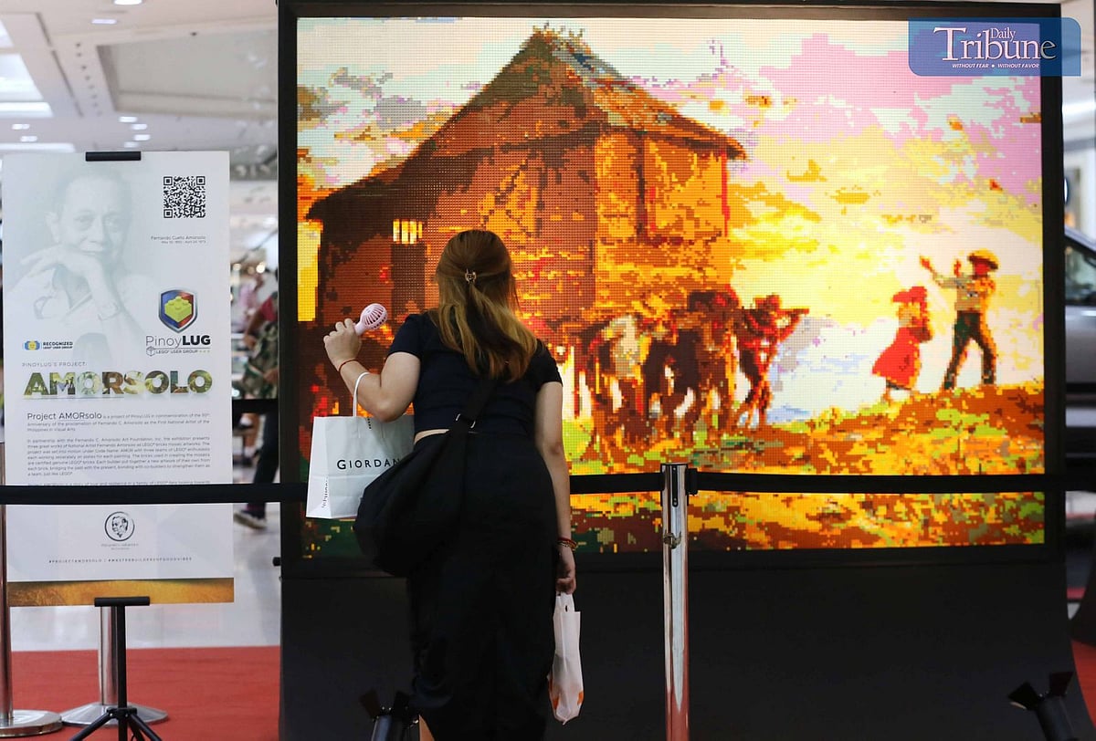 LEGO ART EXHIBIT OF AMORSOLO'S MASTERPIECES