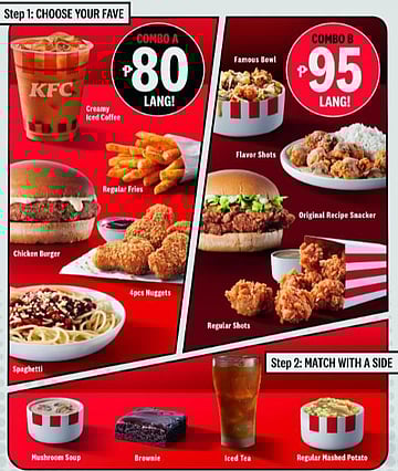 Create your perfect meal combo