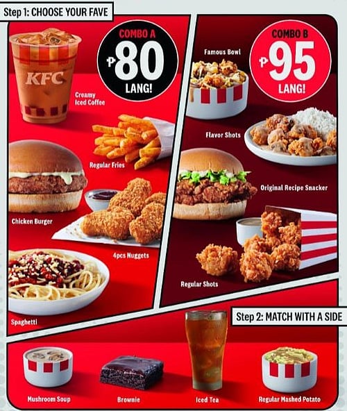 Create your perfect meal combo