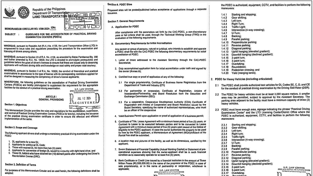 LTO Memorandum Circular No. VDM-2024-2564