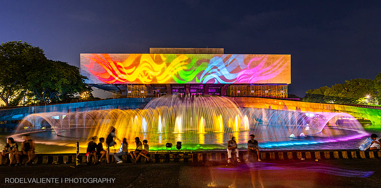 CCP beams with lights of solidarity