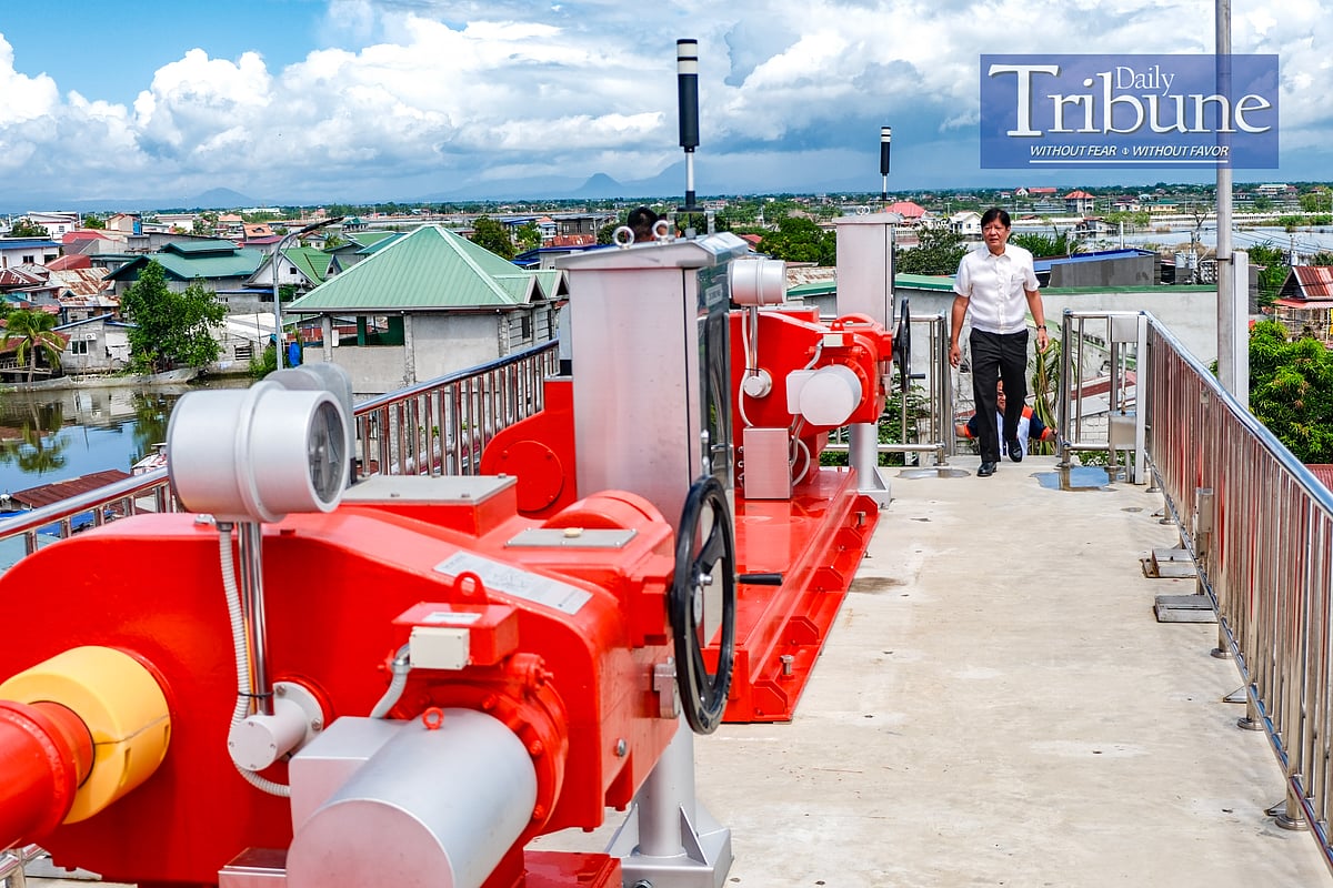 PBBM INAUGURATES FLOOD MITIGATION PROJECT IN PAMPANGA