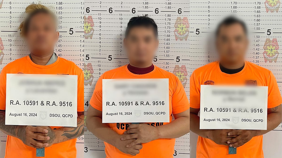 3 rob gang suspects collared by QC cops