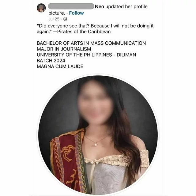 Fake 'UP grad' draws flak after UPD Student Council disowns her