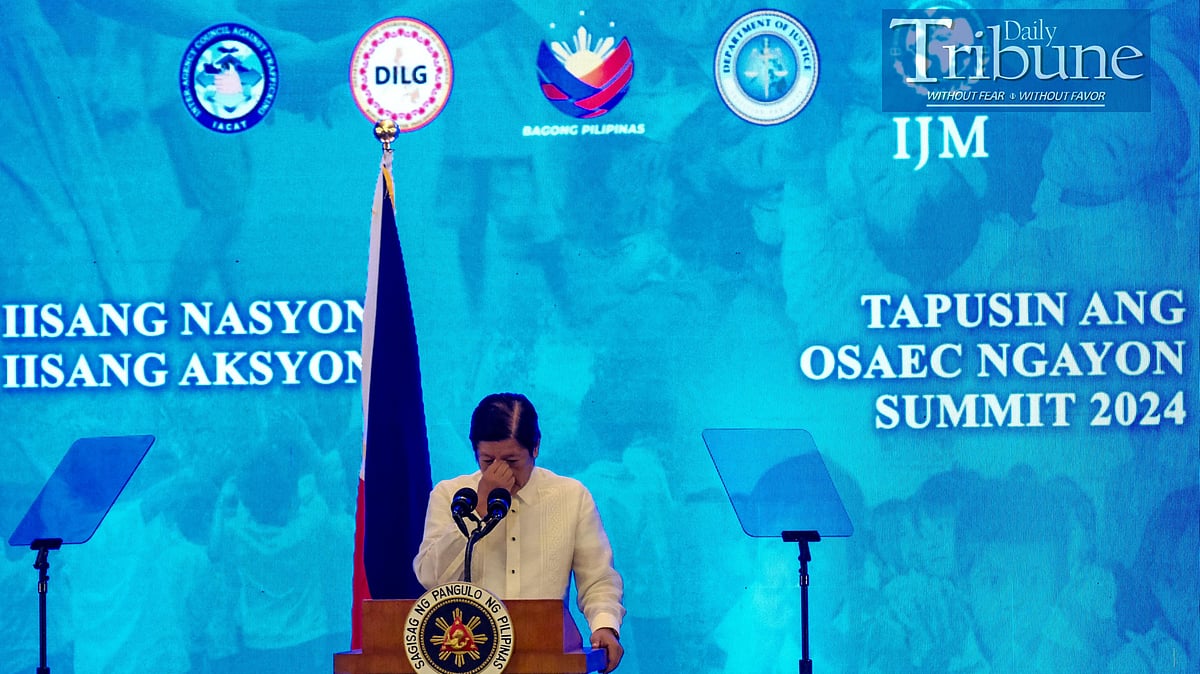 President Marcos turns emotional during the OSAEC summit
