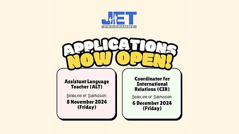 Applications for 2025 JET Program now open