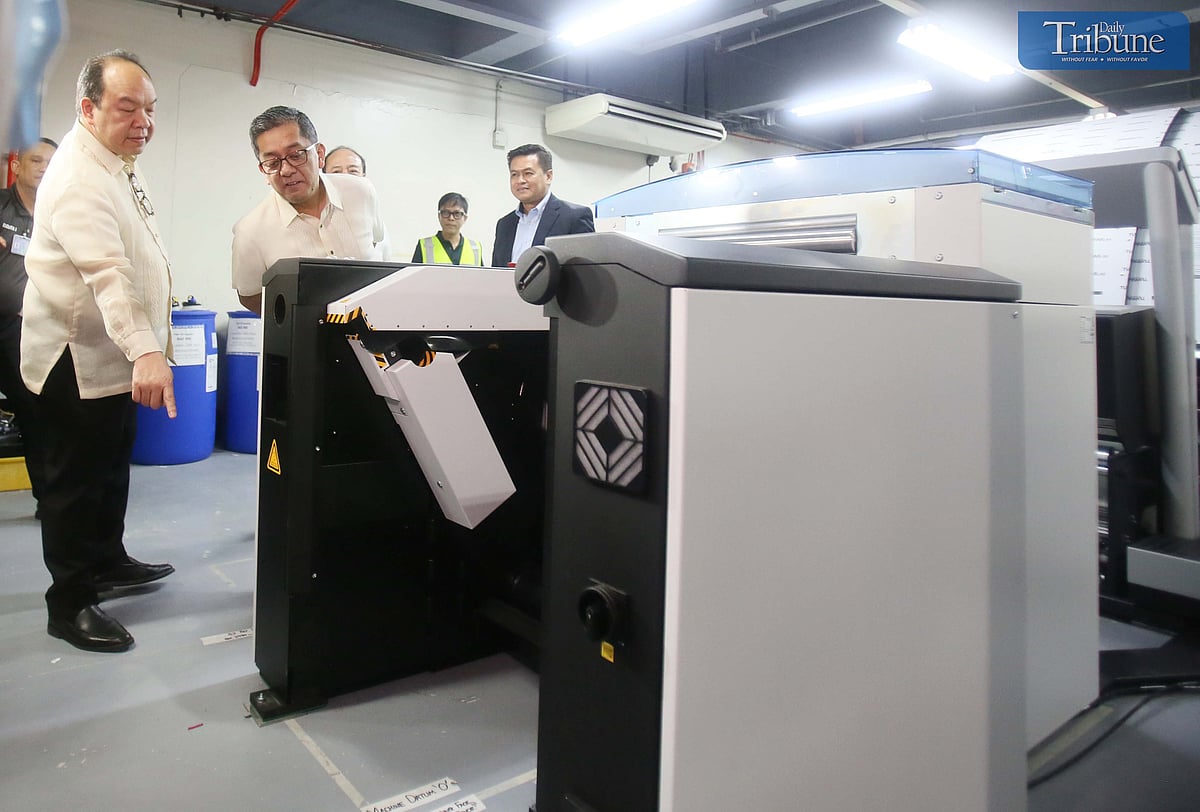 Comelec conducts ocular inspection for new ballot printing machines