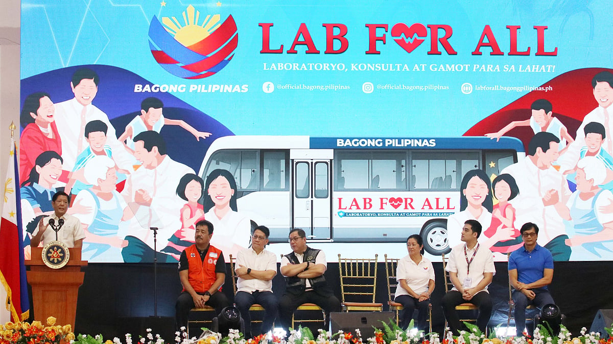 Marcos bears witness for ‘Lab For All’