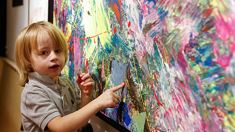 Three-year-old German 'mini-Picasso' makes splash in art world