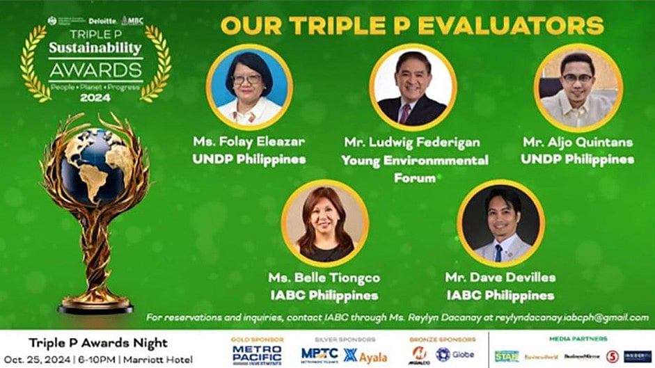 IABC PH, Deloitte, MBC hosts inaugural Triple P Sustainabilty Awards
