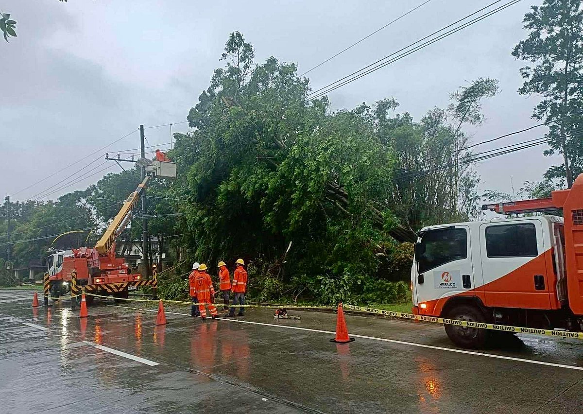 Meralco restores service to Kristine-hit customers
