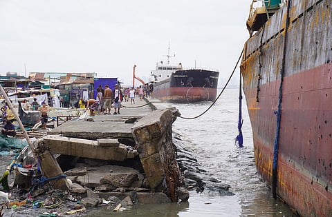 ‘Kristine’ damages Navotas coastal dikes
